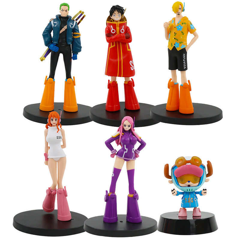 New Anime One Piece Roronoa Zoro Luffy Sanji Dxf Figure The Grandline ...