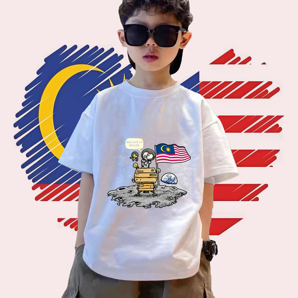 New Hari Merdeka Independdenc Day Round Neck Premium Cotton 100% Baju-T ...