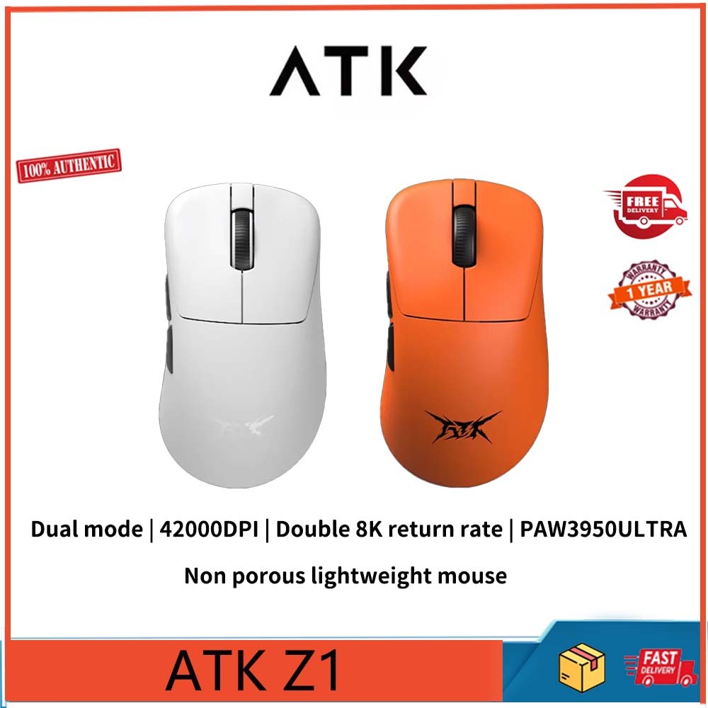 ATK Z1 wired/wireless dual-mode gaming mouse, dual 8K, PAW3950Ultra, no ...