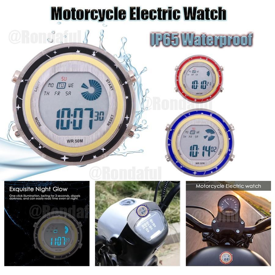 Motorcycle Digital Clock Luminous Dial Clock Waterproof Motorcycle ...