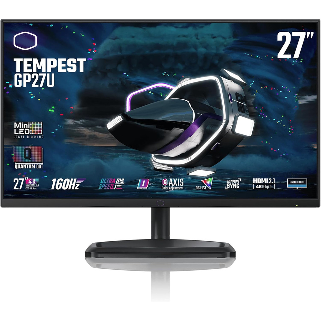 Cooler Master 27" Tempest GP27U QuantumDot Mini LED IPS 4K UHD Adaptive ...