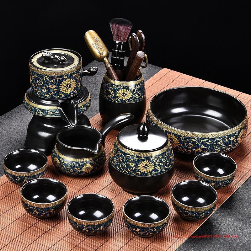 Spot Goods Chinese Tea Set Lazy Automatic Tea Set New Homehold Teapot ...