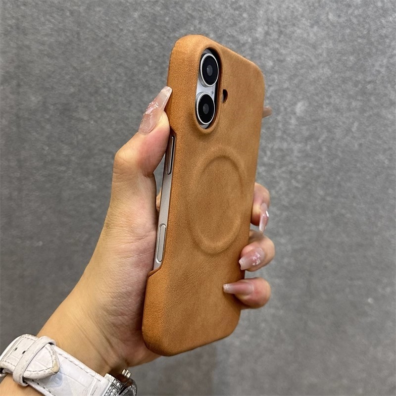 【Skin-feeling lamb leather / simple half pack / support wireless ...