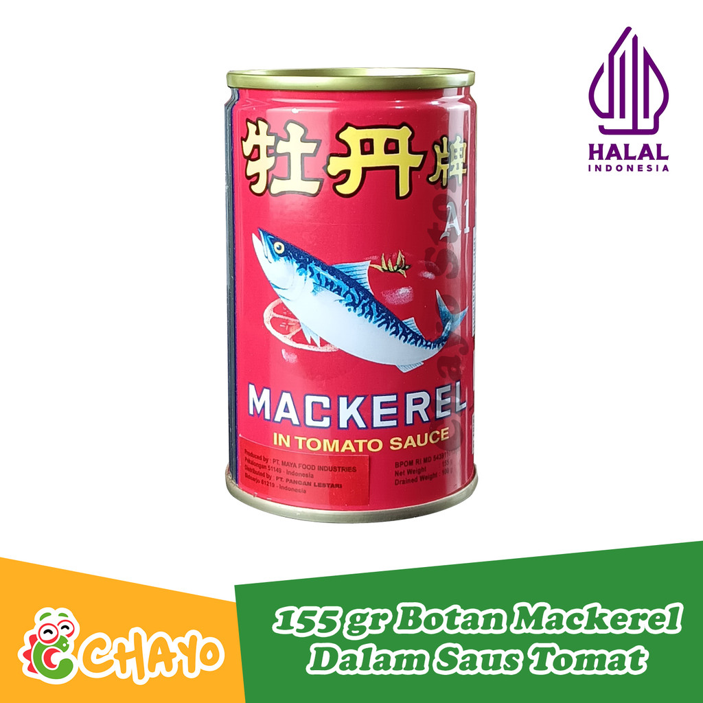 Botan A1 Mackerel in Tomato Sauce 155 gr Canned Sardine Fish Botan ...