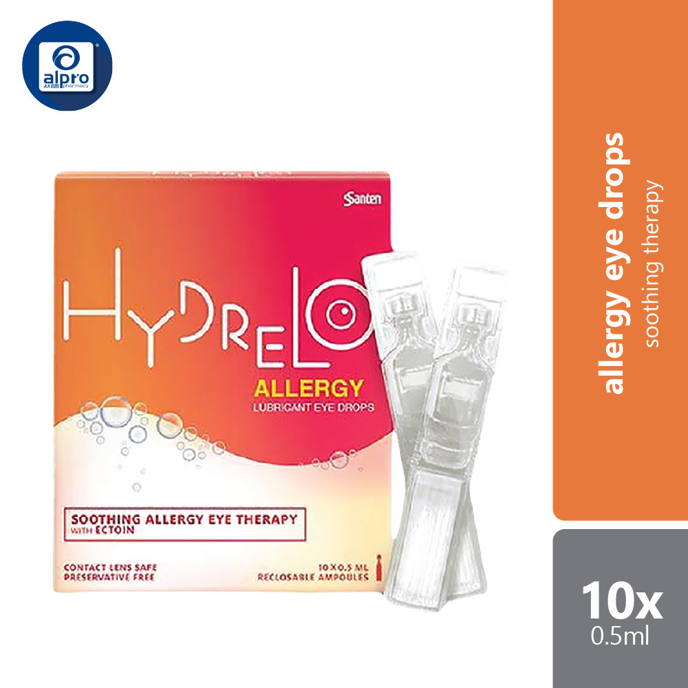 Hydrelo Allergy Lubricant Eye Drops 10x0.5ml | Shopee Malaysia
