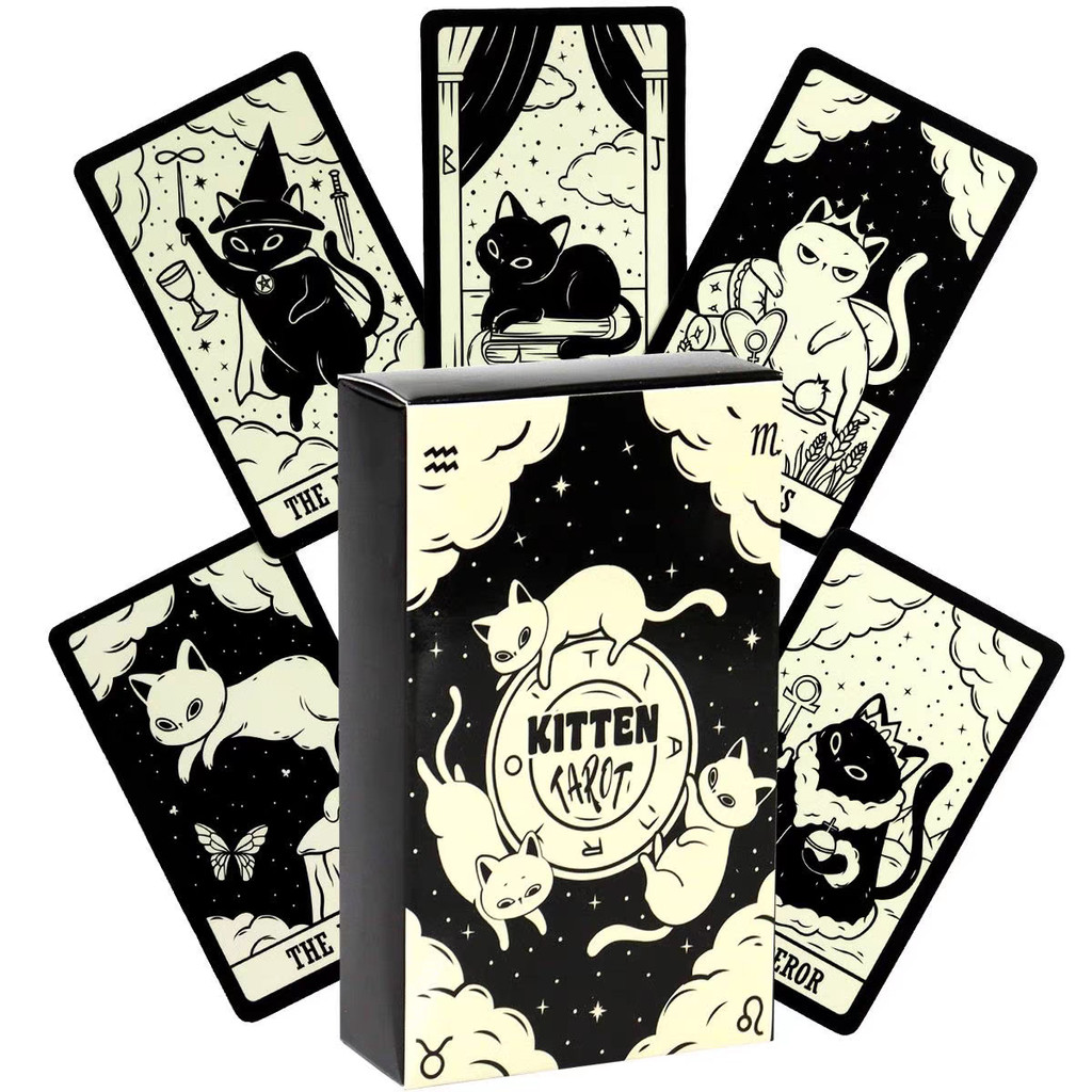 Kitten Tarot Deck 78 Cute Tarot Cards for Beginners Rider-waite Tarot ...