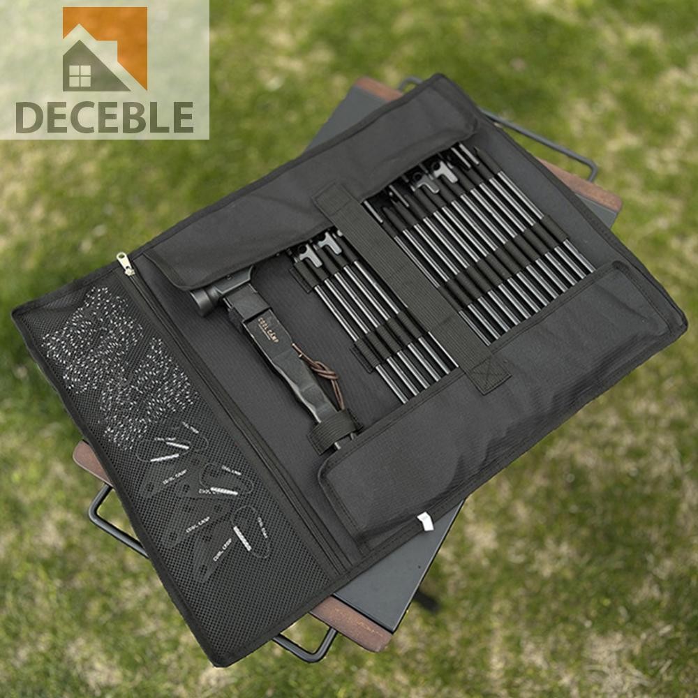 [Deceble.my] Tent Stake Storage Bag Camping Tent Stake Bag for Tent ...