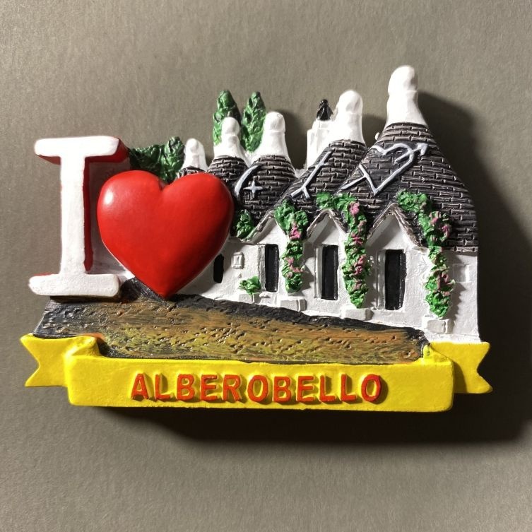 The Ancient Italian Town of Alberto Bello Fridge Tourist Souvenir ...