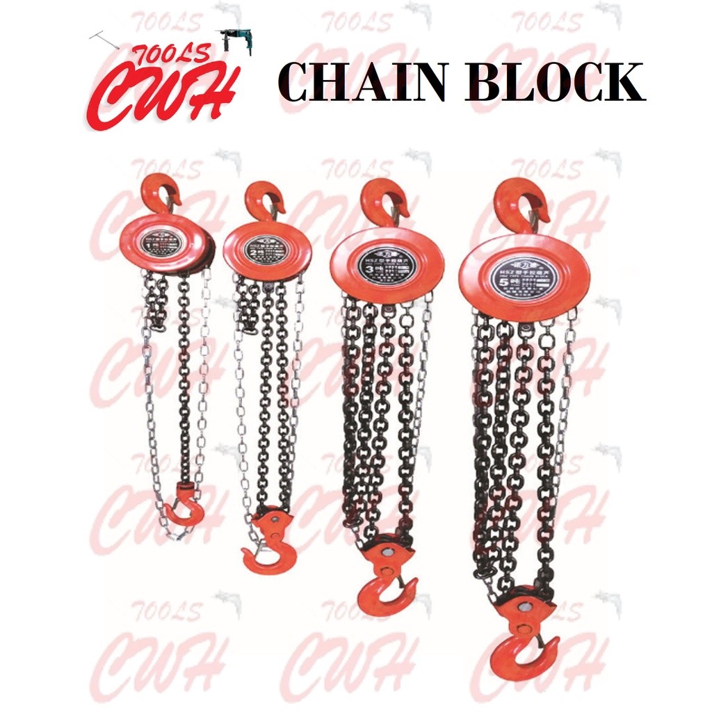 1T 2T 3T 5T PRC MANUAL CHAIN BLOCK MINI HOIST CRANE WINCH LIFT LIFTING ...
