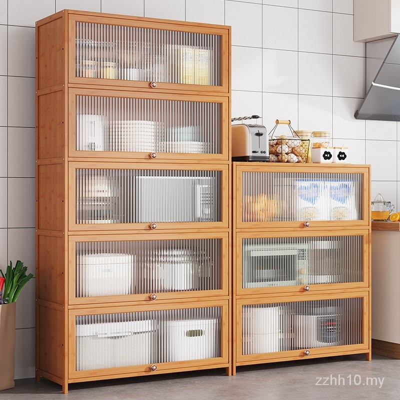 Dapur rak kabinet penyimpanan banyak lapisan lantai pelbagai fungsi ...