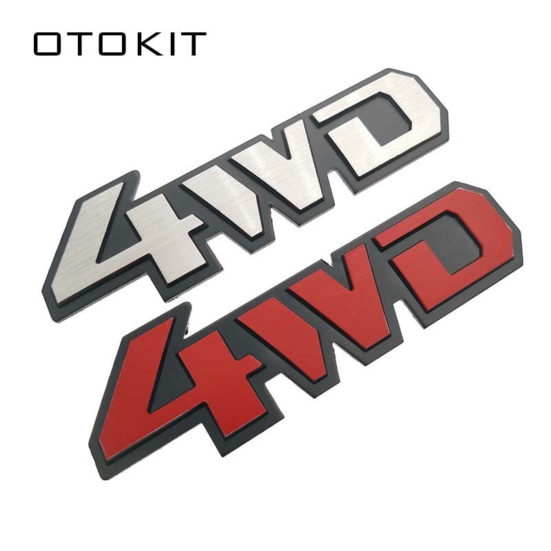 3D Chrome Metal Sticker 4WD Emblem 4X4 Badge Decal Car Styling for ...