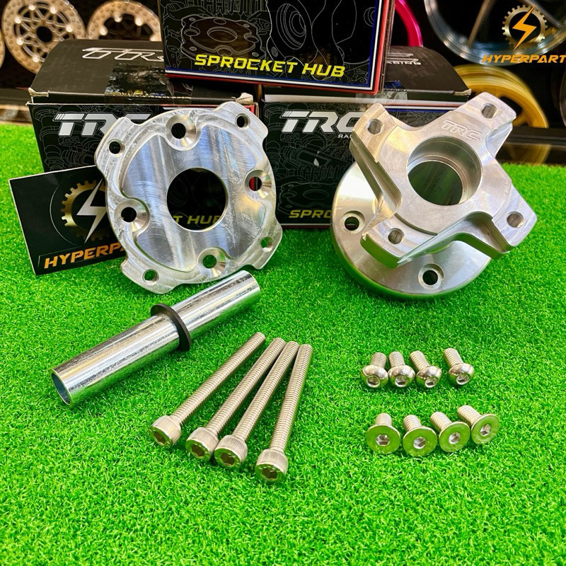 TRC RACING CUSTOM HUB ADAPTER CNC Y15ZR SIAP COLLER BUSH SCREW DISC ...