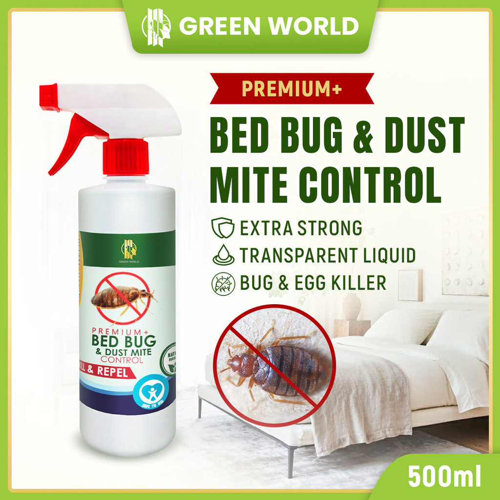 Green World Bed Bug & Dust mite Control 500ml（Premium)Spray Pepijat ...