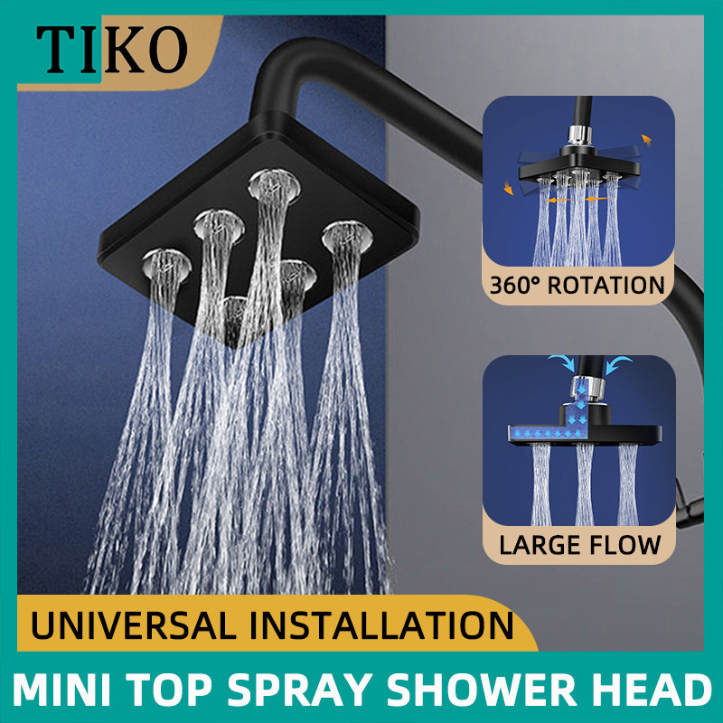 Bathroom High Pressure Shower Head 360° Swivel Mini Shower Head Water ...