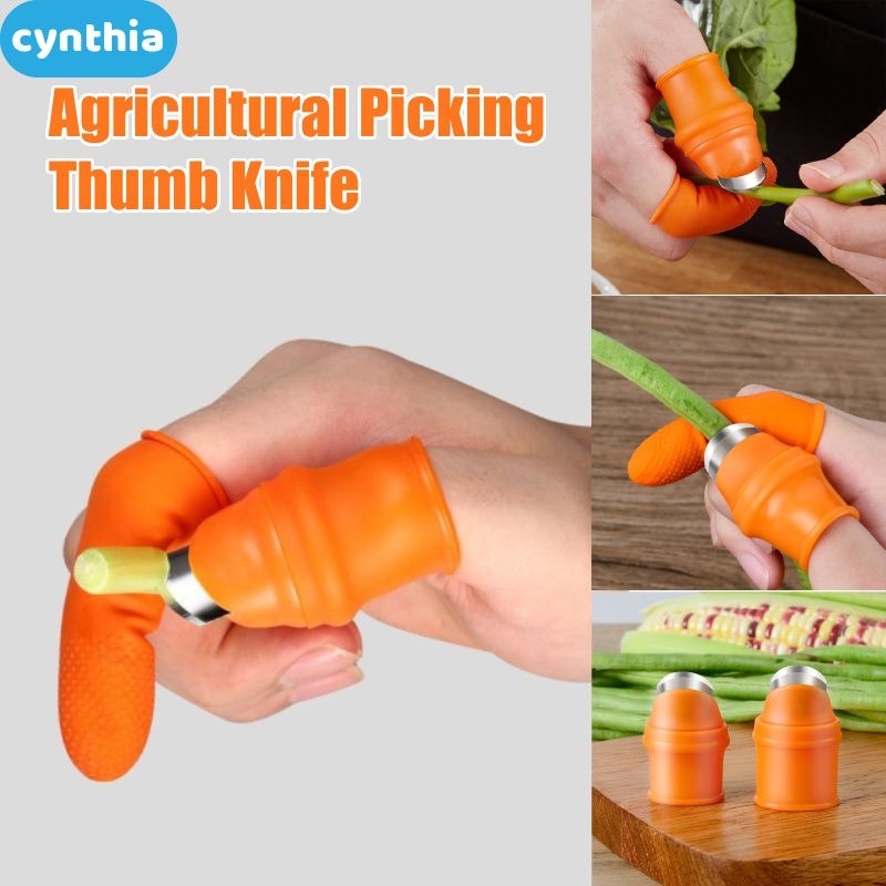 Thumb Cutter Silicone Thumb Knife Finger Sleeve Kitchen Picking Tool ...
