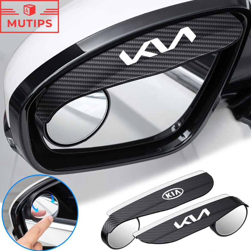 2 Pcs/Set KIA Car Rear View Mirror Rain Eyebrow Visor Blind Spot ...