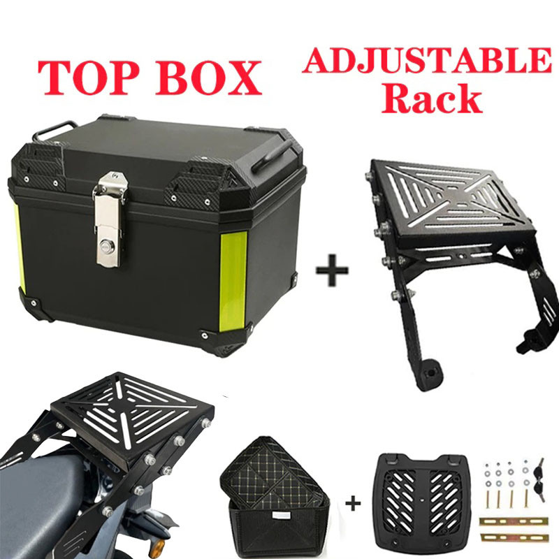 【TANKER ABS TOP BOX】 Monorack + Top Box 45 Liter Foldable Adjustable ...