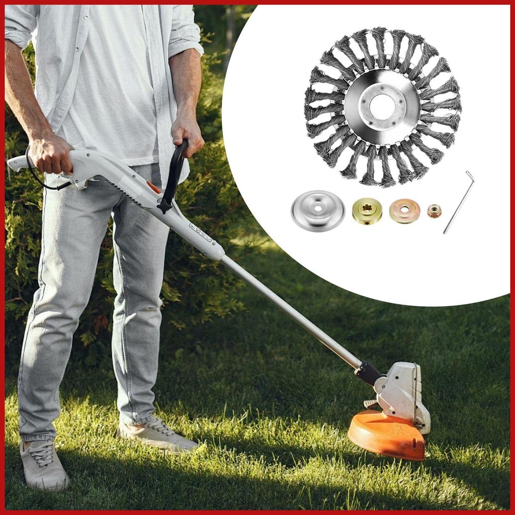 Steel Wire Brush Cutter Heads 6 Inch & 8 Inch Rotary Brush Cutter Steel ...