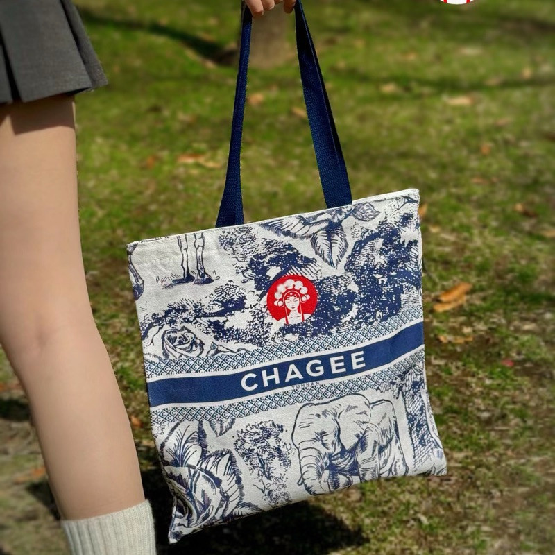霸王茶姬帆布包CHAGEE Canvas Bag/有td | Shopee Malaysia