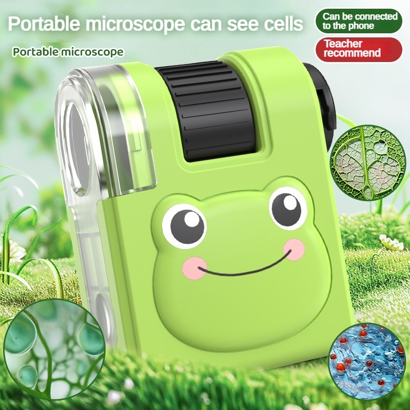 Children Portable Microscope Mini Elementary School Students Science ...
