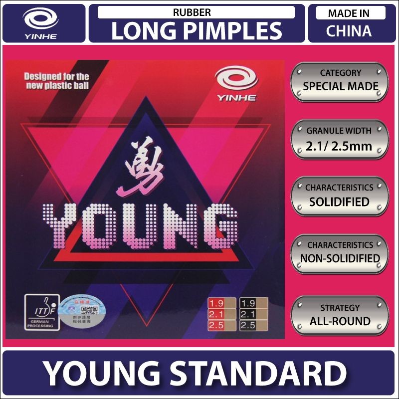 Yinhe Young Standard Special Made Long Pimples Table Tennis Rubber Long ...