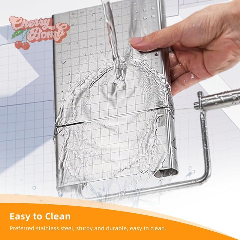 (Cherry Bomb) Cheese Slicer With Wire - Adjustable Stainless Steel ...