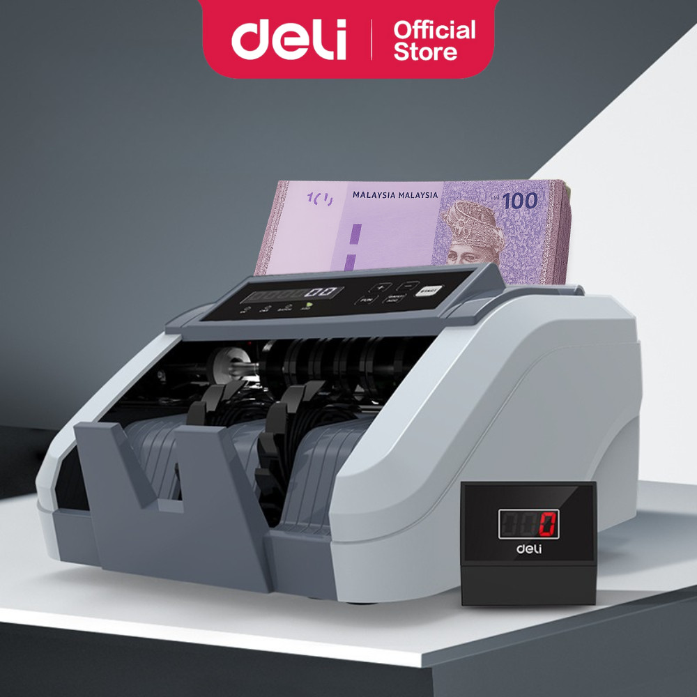 Deli Universal Money Counting Machine with IR/UV Detector Mesin Kira ...