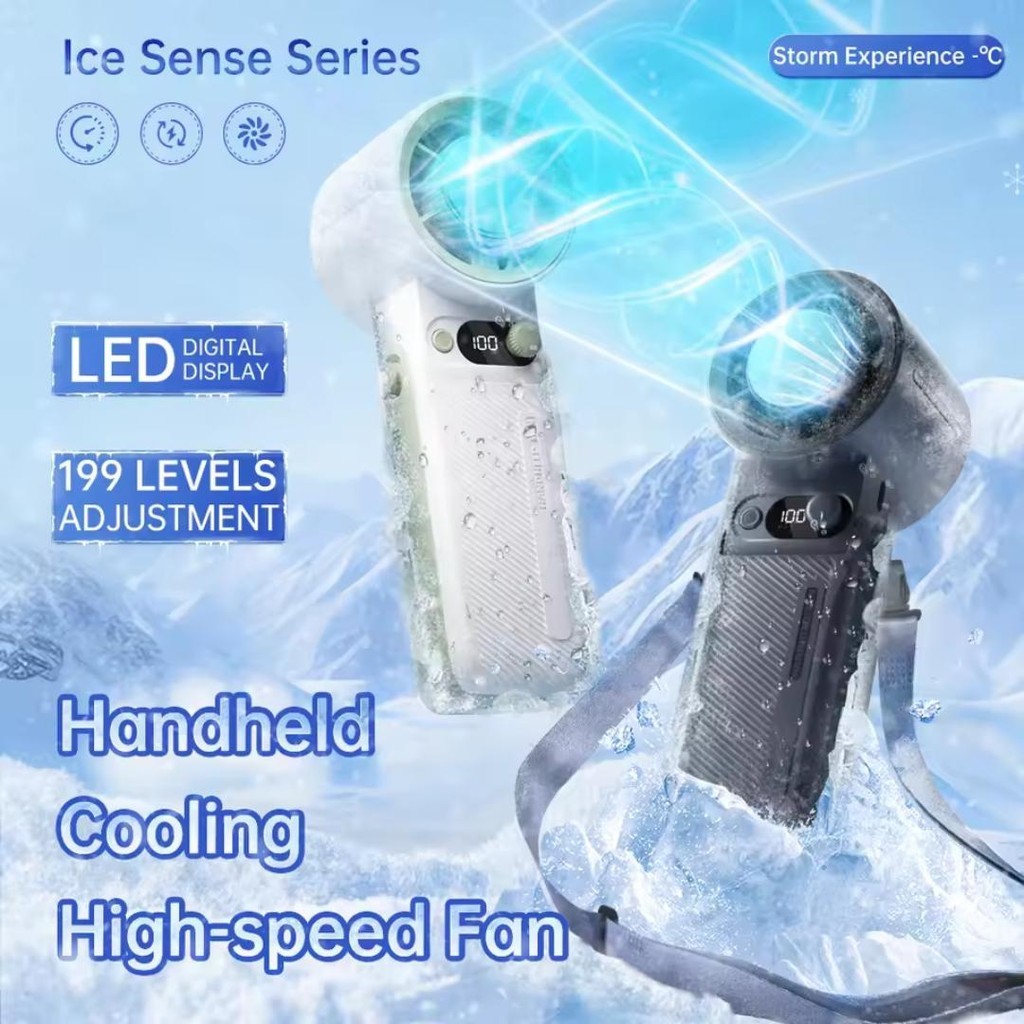 kipas mini Instant Cooling Turbo Fan High Speed cooler 53H Ultra 10000mAh 199 Lvl Led Display ...