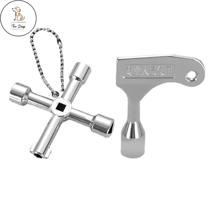 DC ] Multifunctional Triangle Lock with Elevator Key Triangle Opposite ...