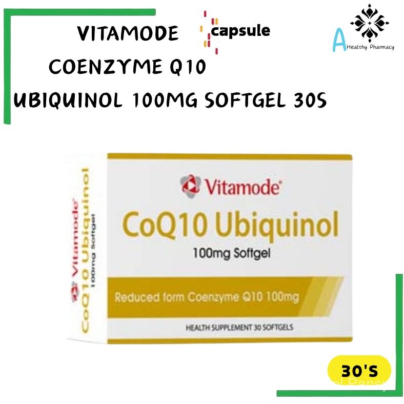 VITAMODE COENZYME Q10 UBIQUINOL 100MG SOFTGEL 30S-Protect the body from ...