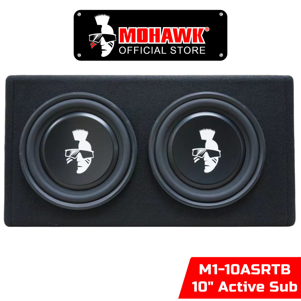 Mohawk 10" Active Sub Woofer With Reflex Slim Thin Box Built in ...