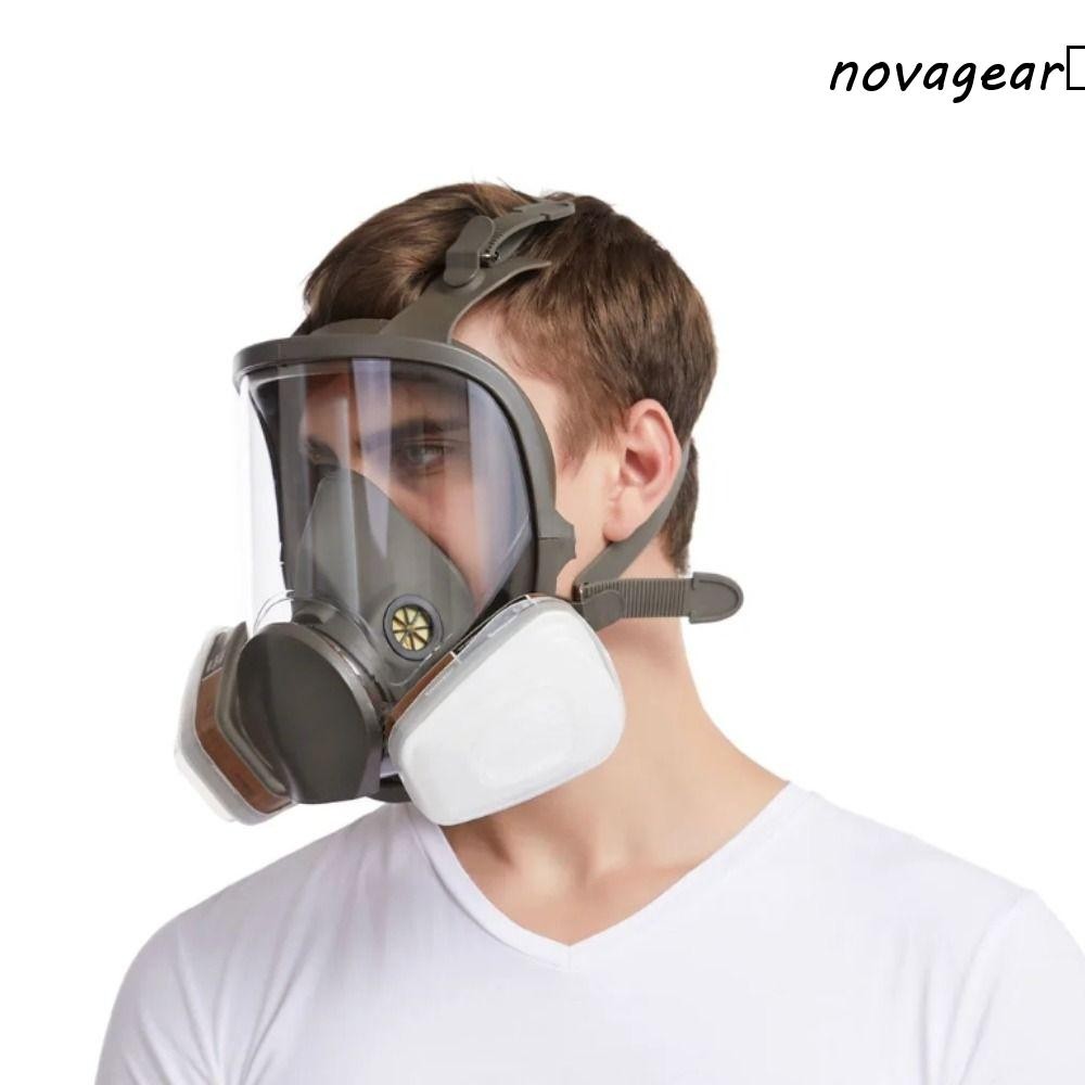 NOVAGEAR Industrial Mask, Large View Dust Filter Spray Paint Respirator ...