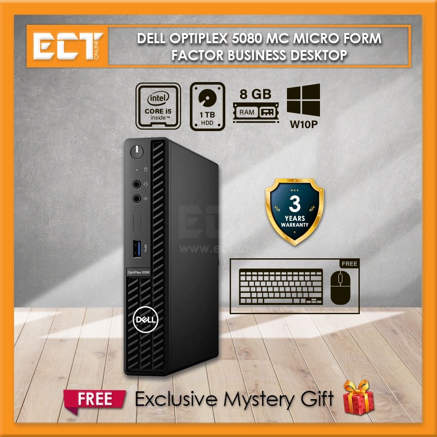 Dell Optiplex 5080 MC Micro Form Factor Business Desktop (i5-10500T 3 ...