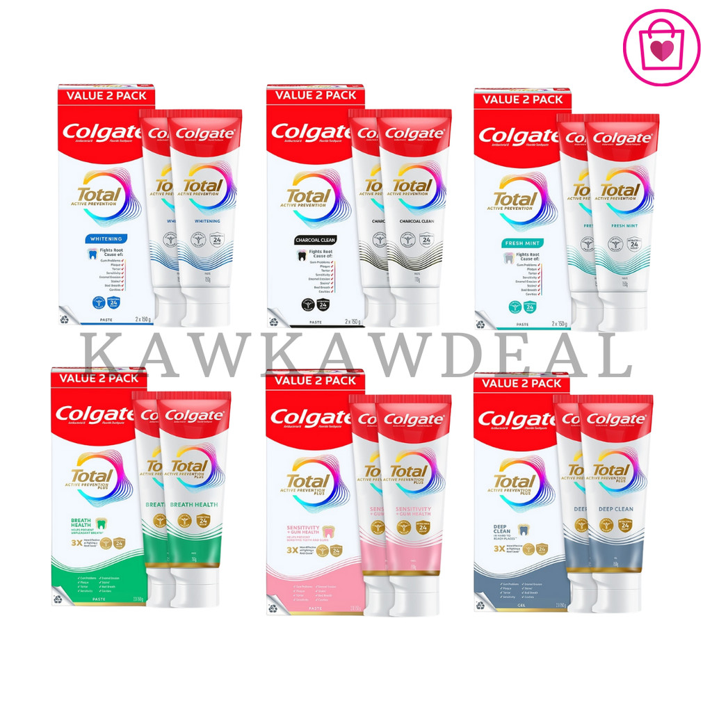 Colgate Toothpaste Ubat Gigi Total 12 White Ubat Gigi Plaque Release ...