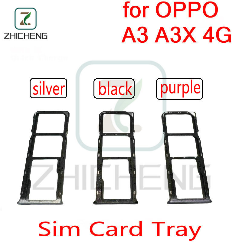 For oppo A3 A3X 4G New SD MicroSD Holder Nano Sim Card Tray Slot ...