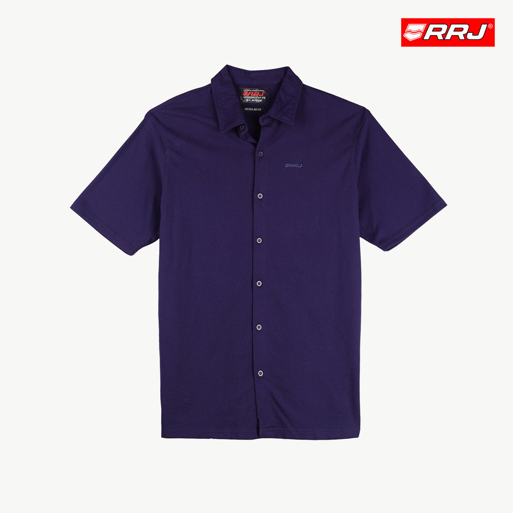 RRJ Men's Basic Woven Short sleeve Polo for Men Regular Fitting CVC ...