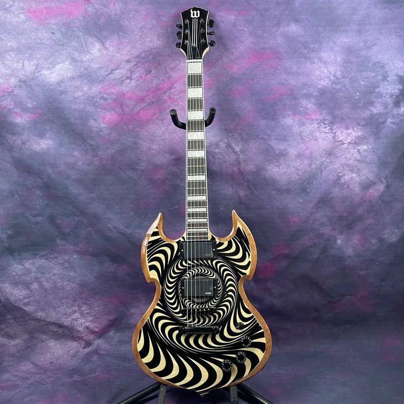Custom Electric Guitar Solid Mahogany rose wood frets EMG sound pick-up ...