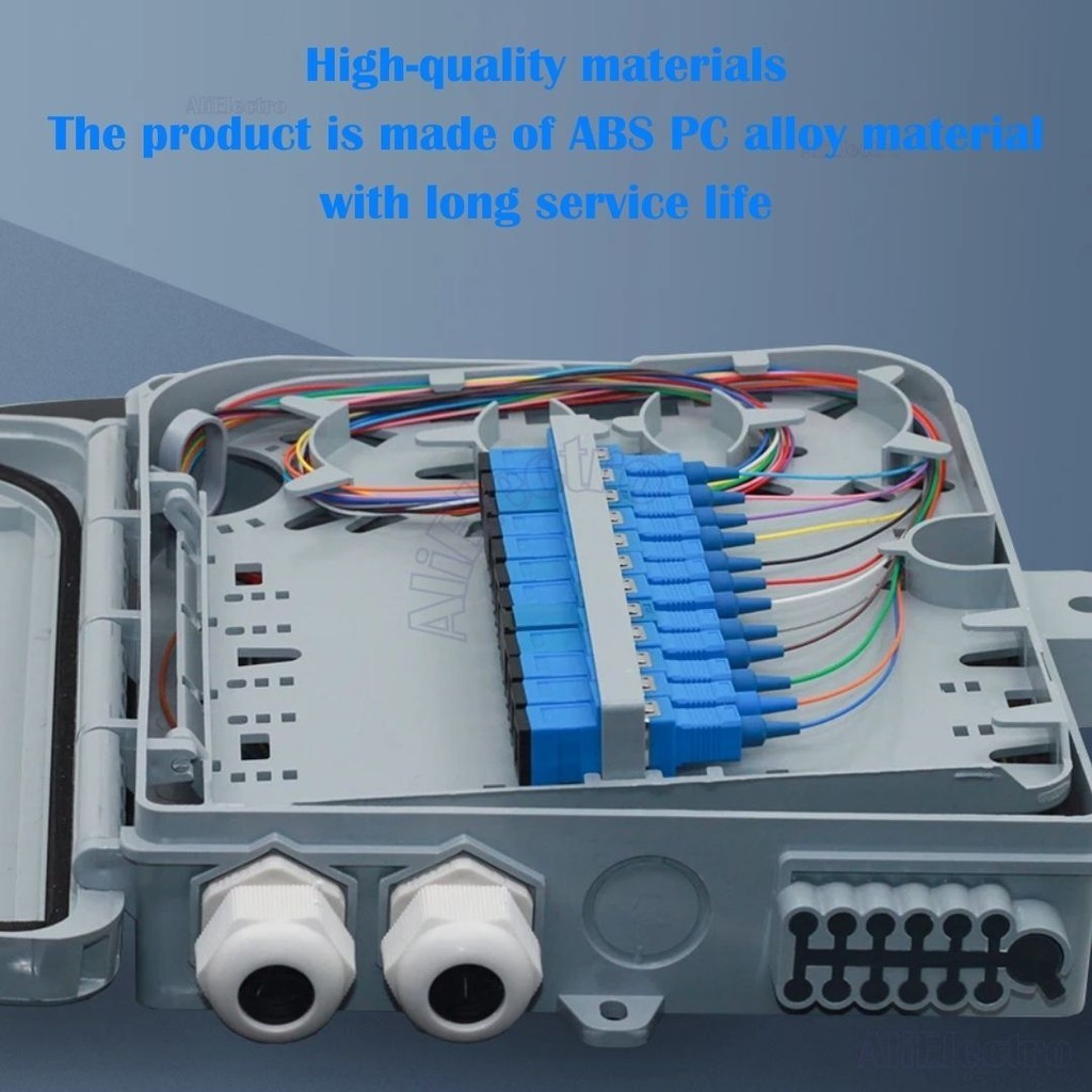 8 or 12 Core Termination Optical fiber allocation box FTTH Fiber Optic ...
