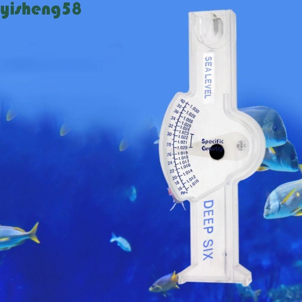 YISHENG Saltwater Hydrometer, Rectangle Plastic Salt Water Salinity ...
