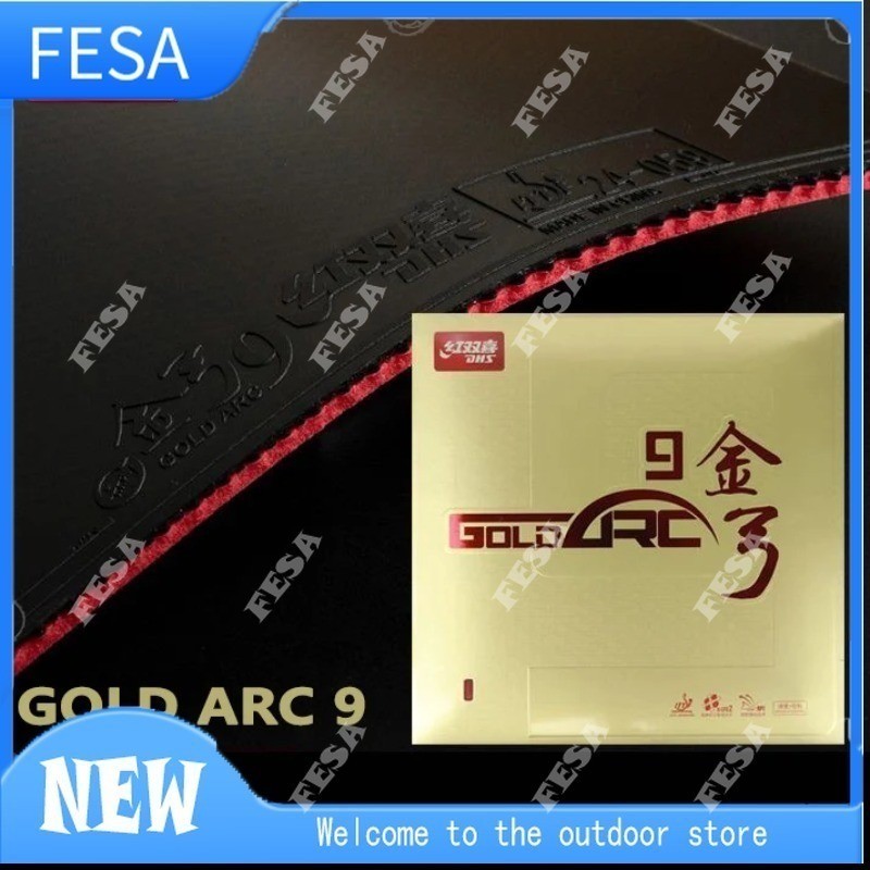 Original DHS Gold Arc 9 Table Tennis Rubber Goldarc 9 Non-sticky Ping ...