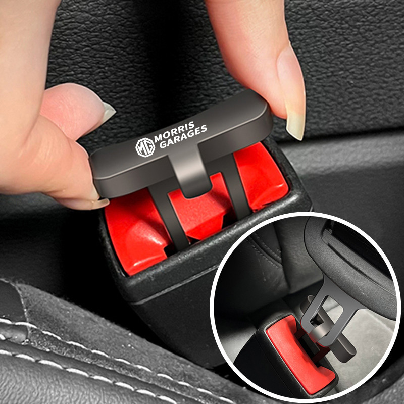 1/2Pcs MG Zinc Alloy Car Mini Safety Seat Belt Buckle Clip Car Seat ...