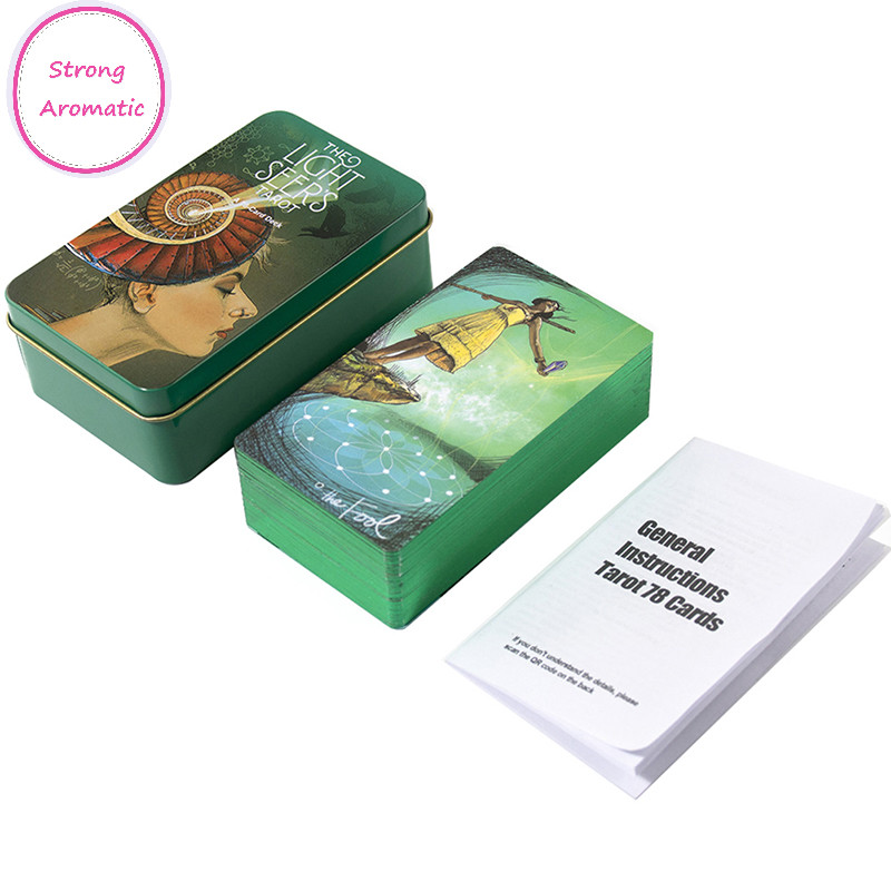 STRO Tin Box Light Seers Tarot Card Prophecy Divination Deck Party Game ...