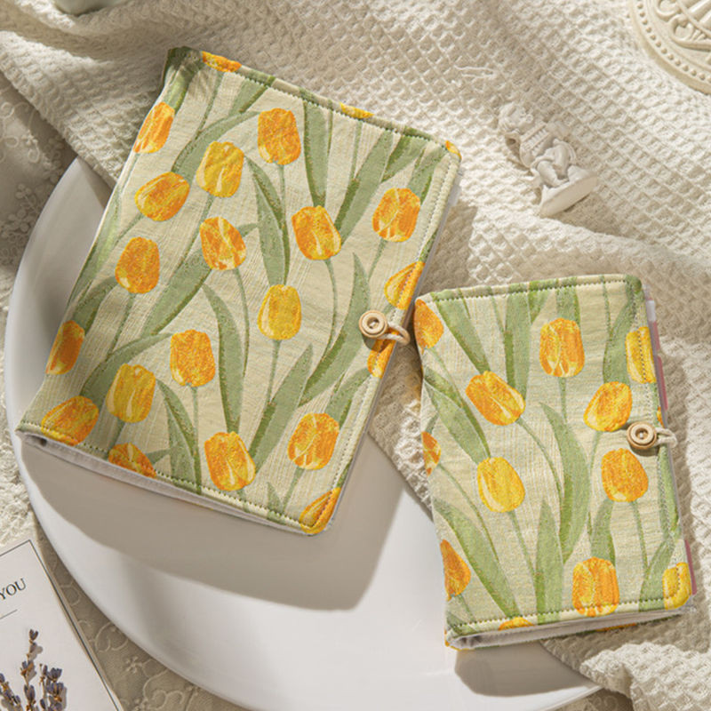 Tulip Fabric Cover A5A6 Ring Binder Notebook Literary and Artistic ...