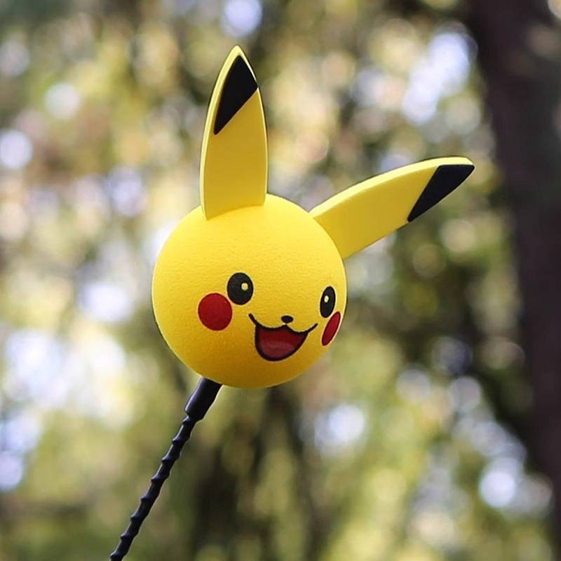 Car Antenna Ornament Ball Cute Cartoon Doll Roof Pikachu Golf Cart Top ...