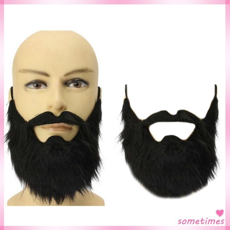 Time Fake Beards Costume Beard Old Man Mustache Costume Halloween Funny ...