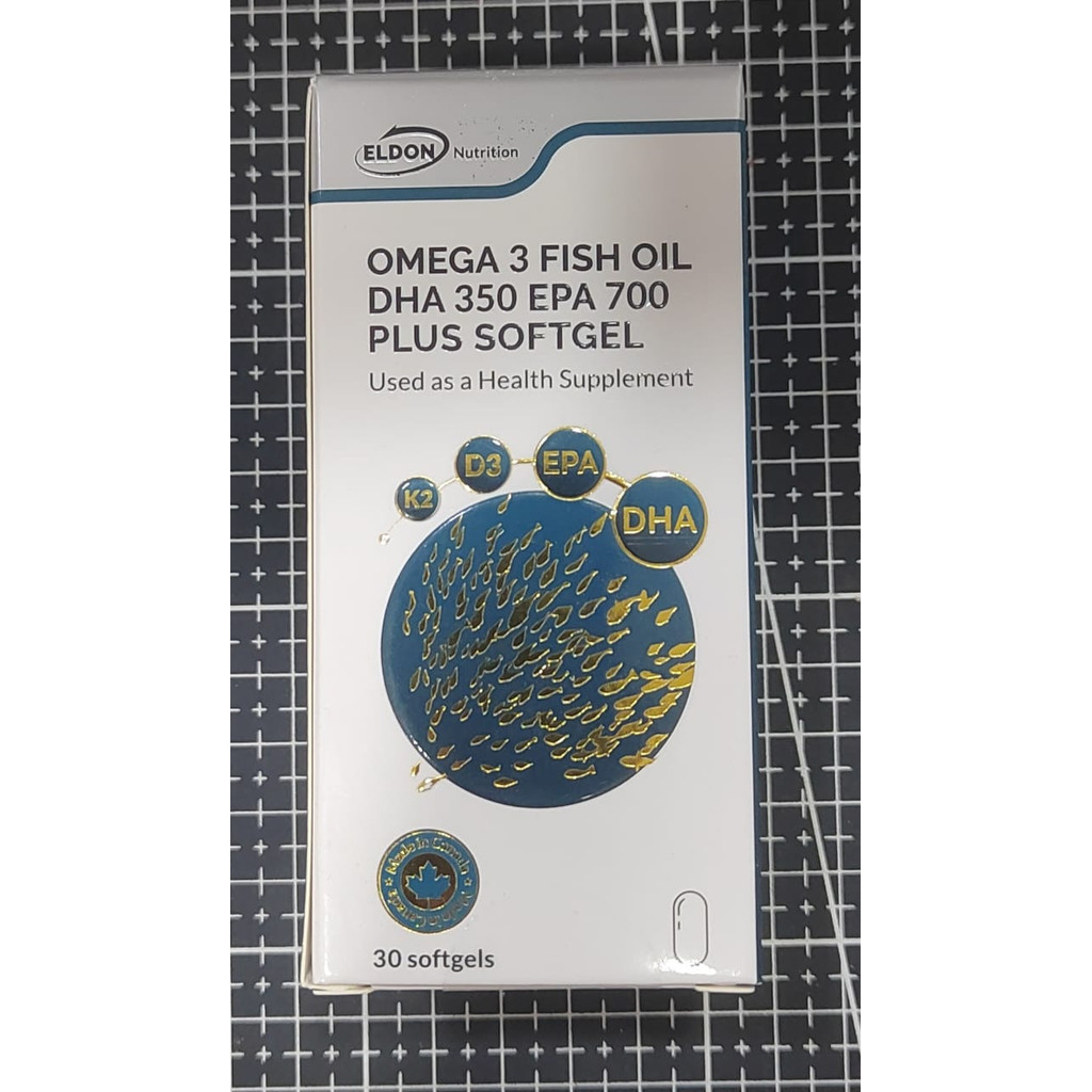 ELDON OMEGA 3 FISH OIL DHA 350 EPA 700 PLUS SOFTGEL {30'S - BTL} | Shopee Malaysia