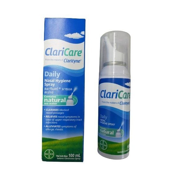 CLARICARE ADULT DAILY NASAL HYGIENE SPRAY 100ML (EXP:11/2025) | Shopee ...