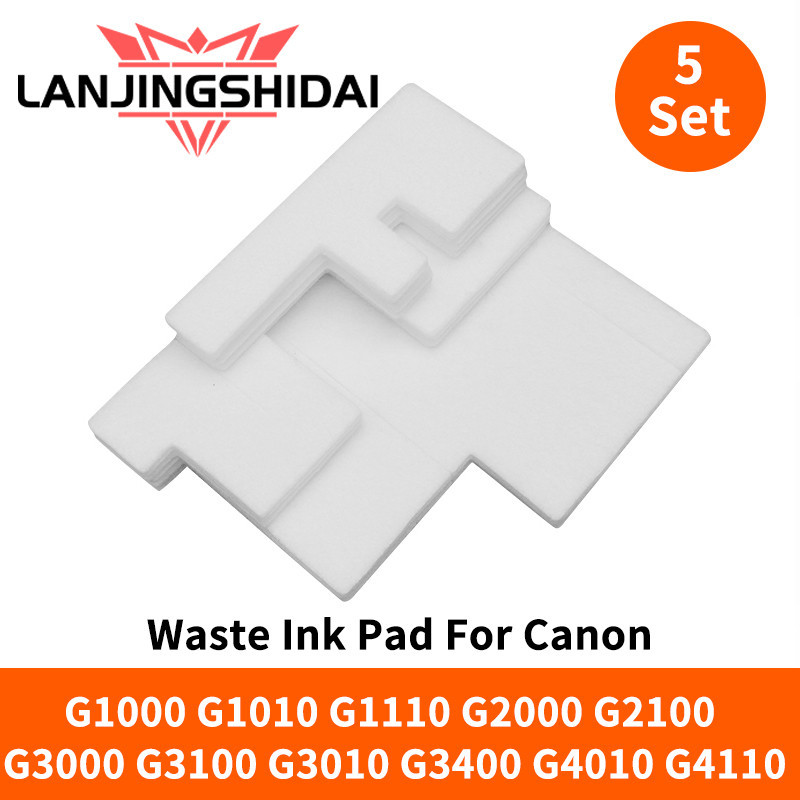 5 Sets Waste Ink Pad for Canon G1000 G1110 G2000 G2100 G2010 G3000 G3010 G3100 G3400 G4010 G4110 ...