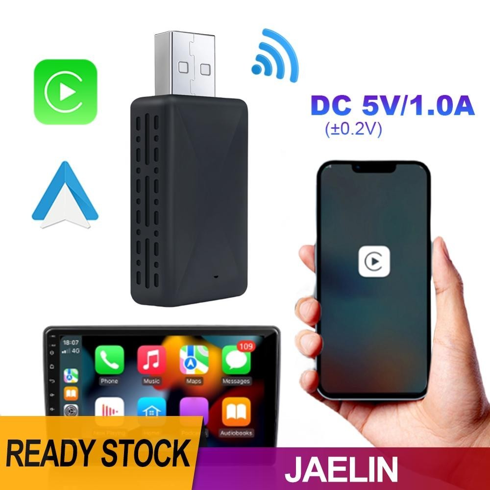 2 in 1 Wireless Carplay Adapter Mini AI Box Plug and Play Smart Dongle ...