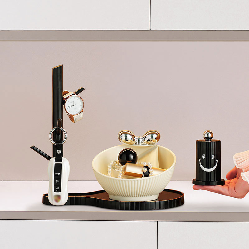 Entrance Door Entrance Put Key Sundries Rack Ceramic Storage Ornaments ...